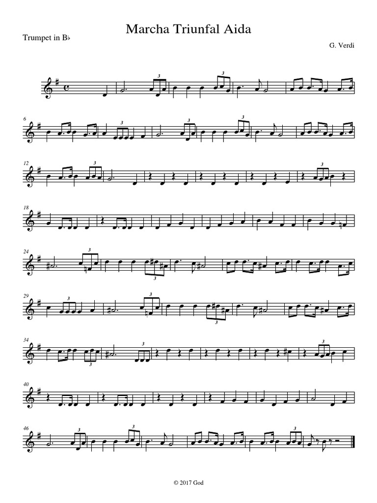 Aida - Trumpet in BB PDF | PDF