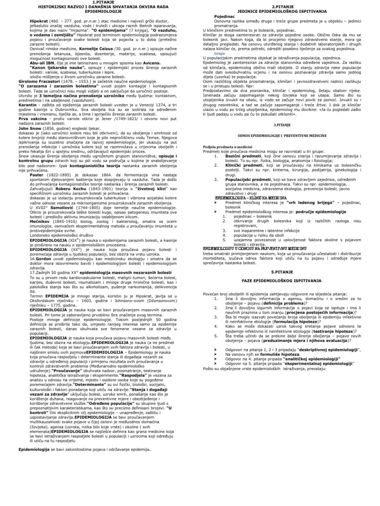 Epidemiologija | PDF