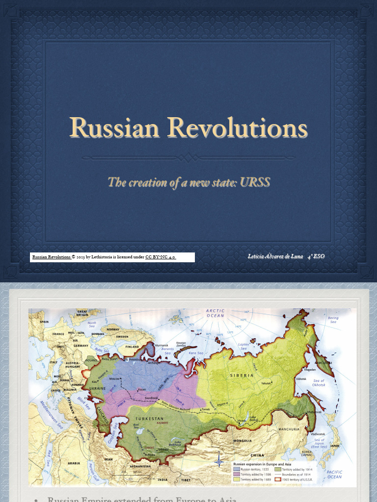 Russian Revolutions: The Creation of A New State: URSS | PDF | Russian ...