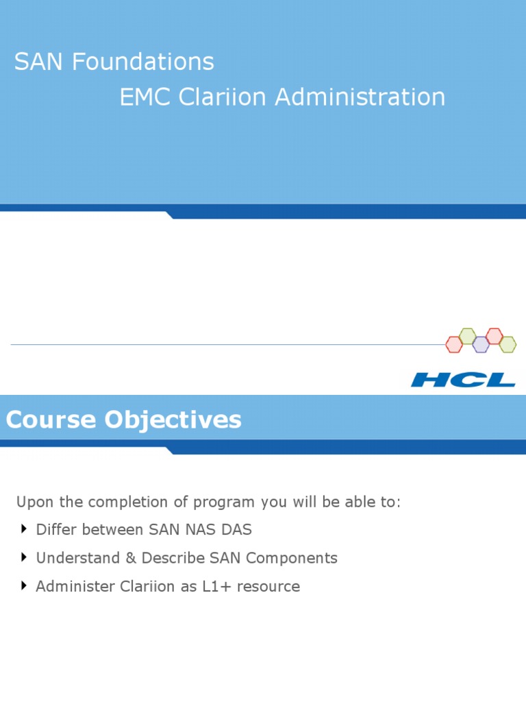 SAN EMC Clariion Foundations | PDF | Information Technology Management ...