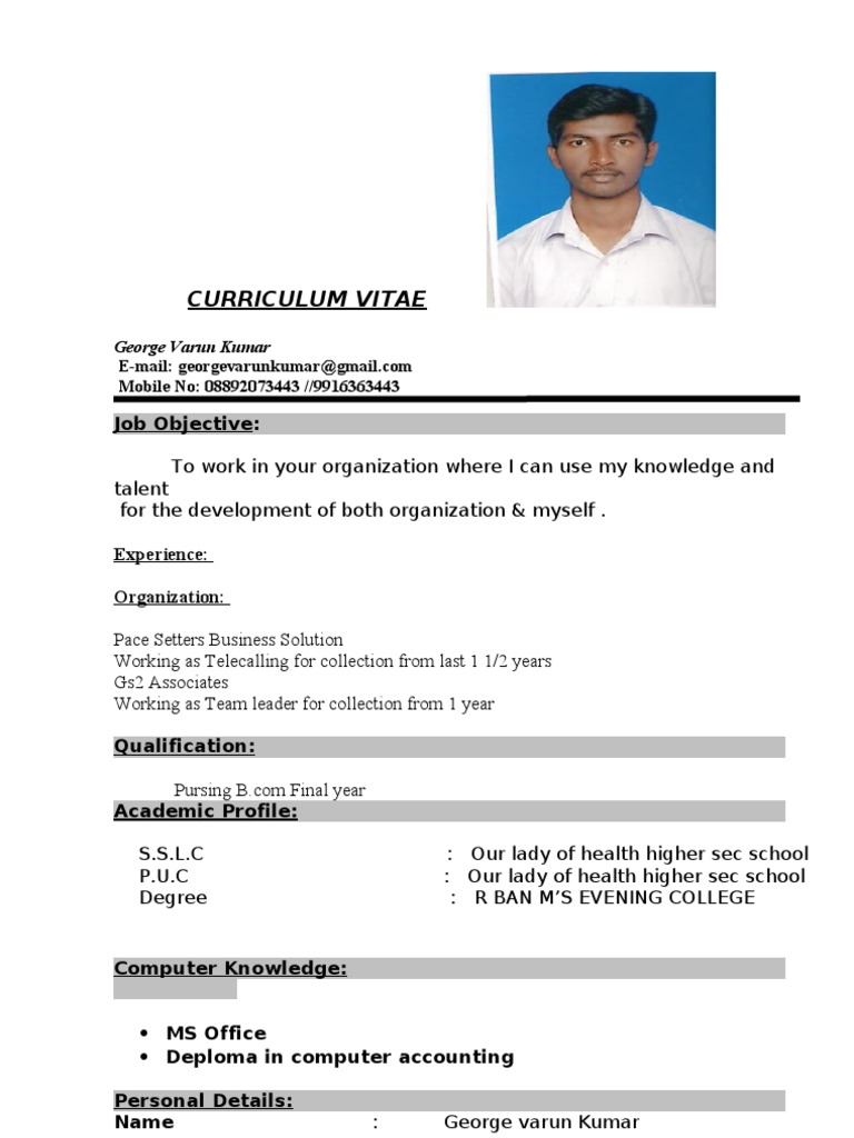 George Resume | PDF