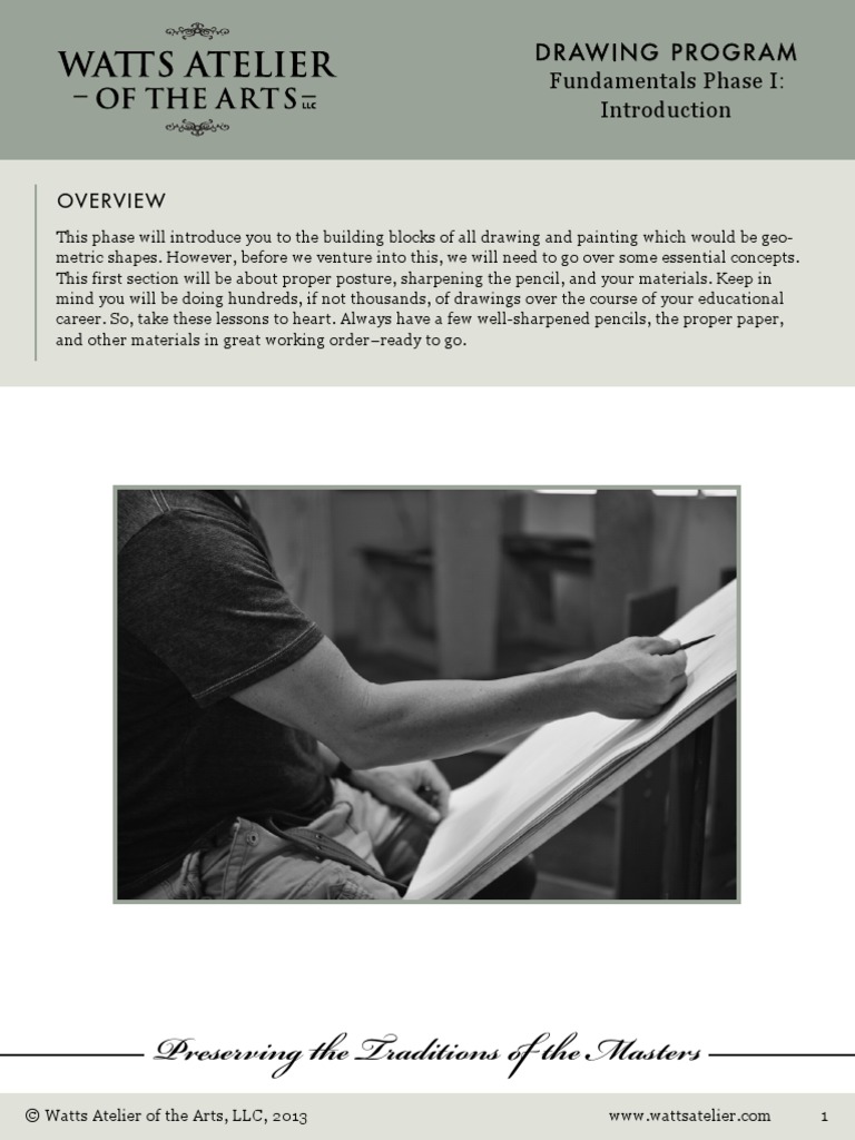 Preserving The Traditions of The Masters: Drawing Program Fundamentals ...