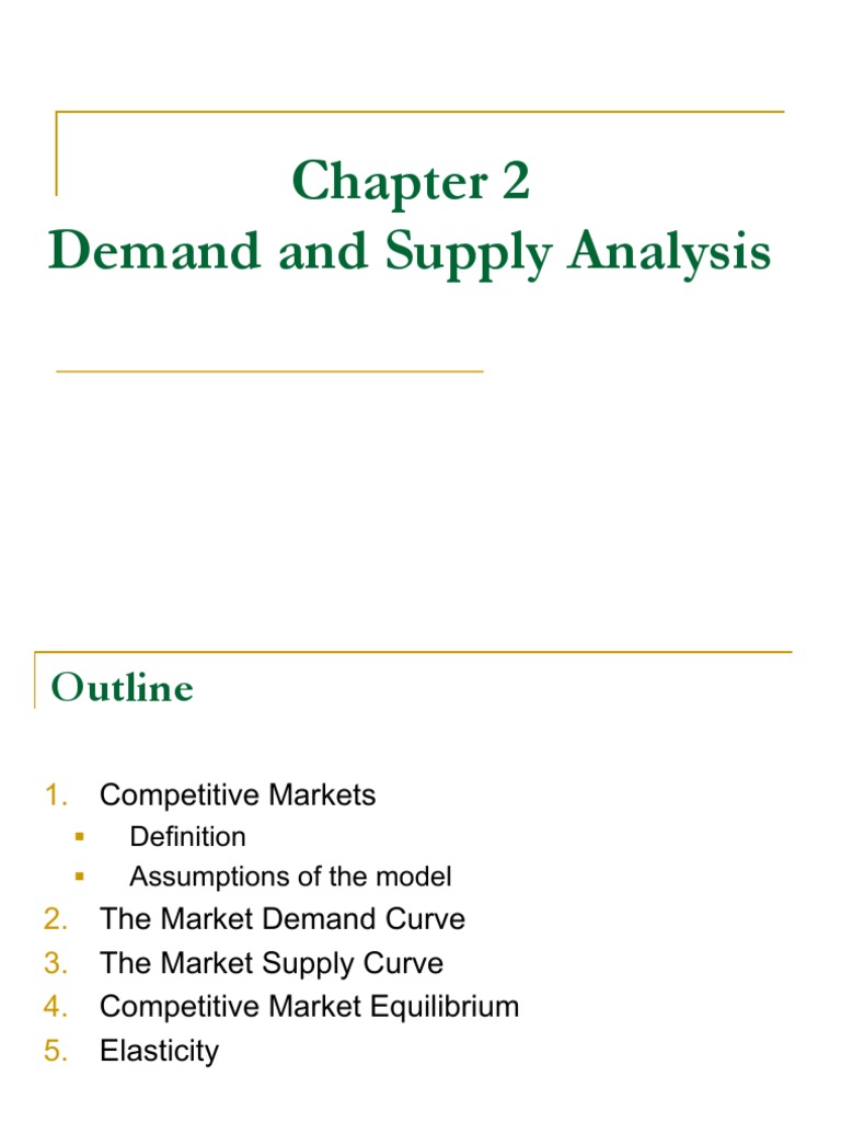 Demand and Supply Analysis | PDF | Supply (Economics) | Demand Curve