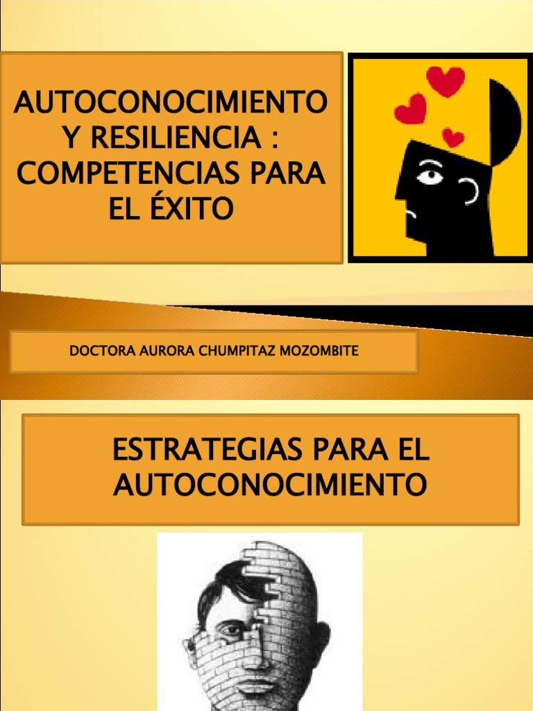 Autoconocimiento y Resiliencia | PDF | Maestros | Ciencias del comportamiento