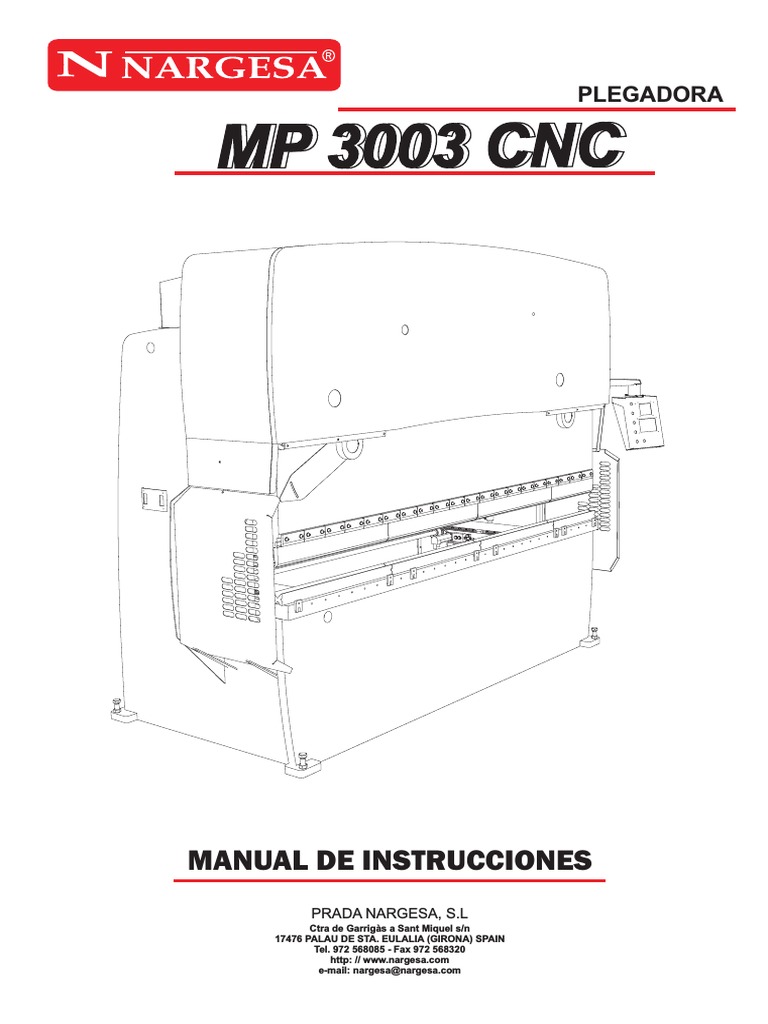 Plegadora Hidraulica mp3003 CNC 997 1407268418 PDF | PDF | Cantidades ...