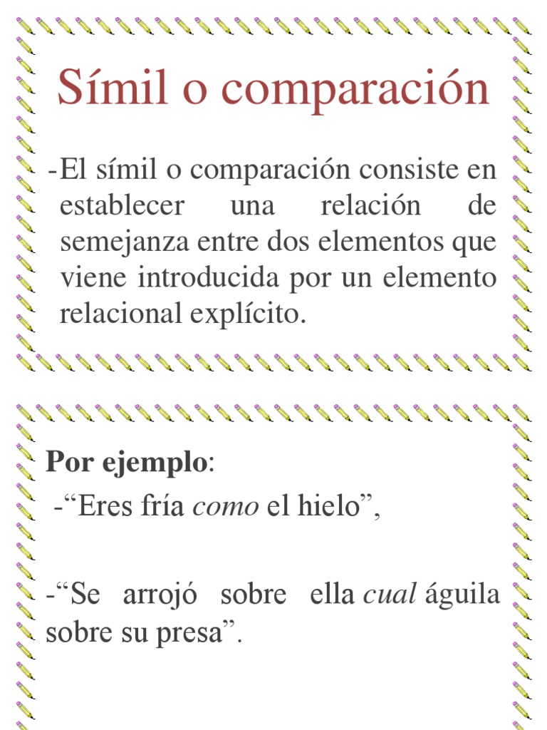 Símil o Comparación | PDF