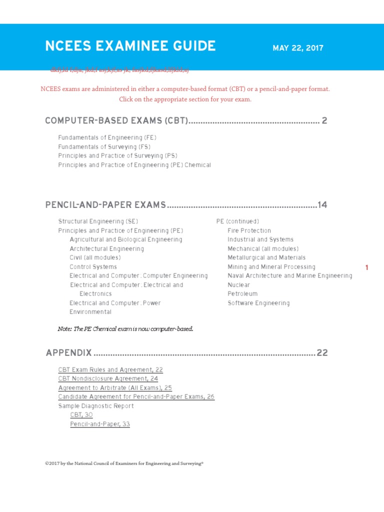 Ncees Examinee Guide: DKFJ LD F Dja JKD F Asj KJF As JK Fasjkd Fjkasd ...