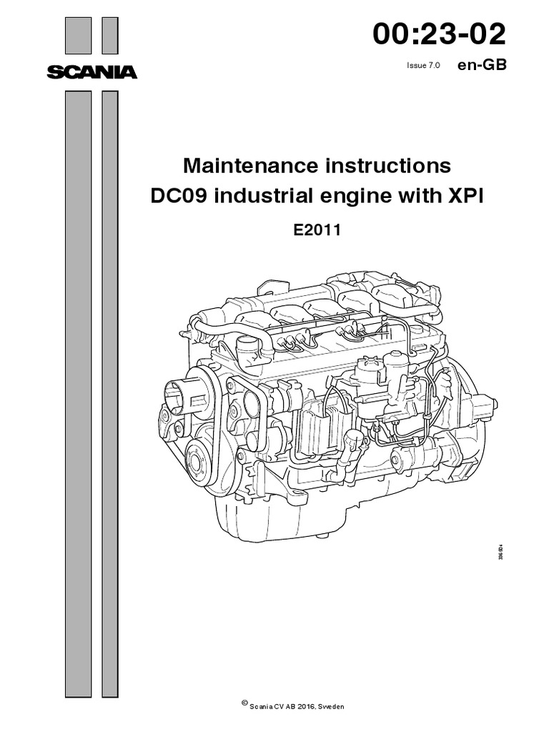 Workshop Manual DC09 | PDF | Motor Oil | Machines
