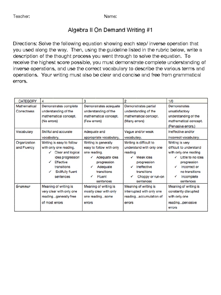 On Demand Writing 1 | PDF