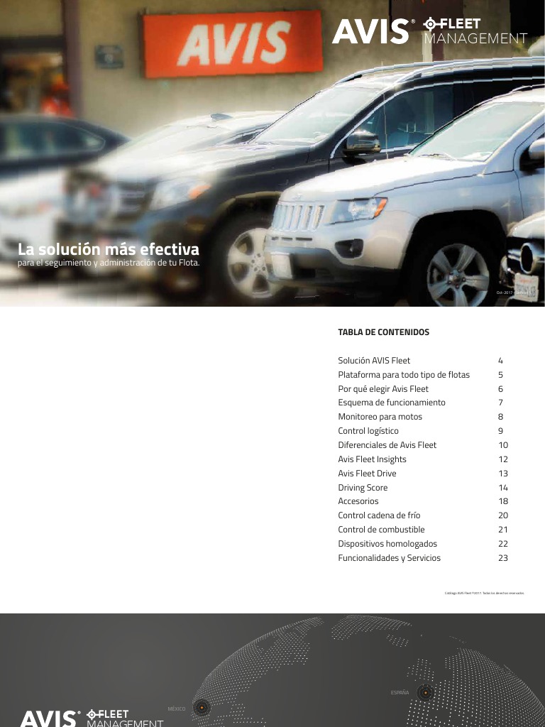 Avis Fleet Management Presentacion | PDF | Sistema de Posicionamiento ...
