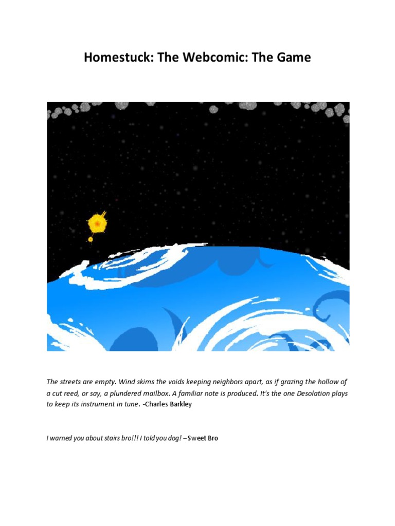 Homestuck The Webcomc The RPG | PDF | Leisure | Nature