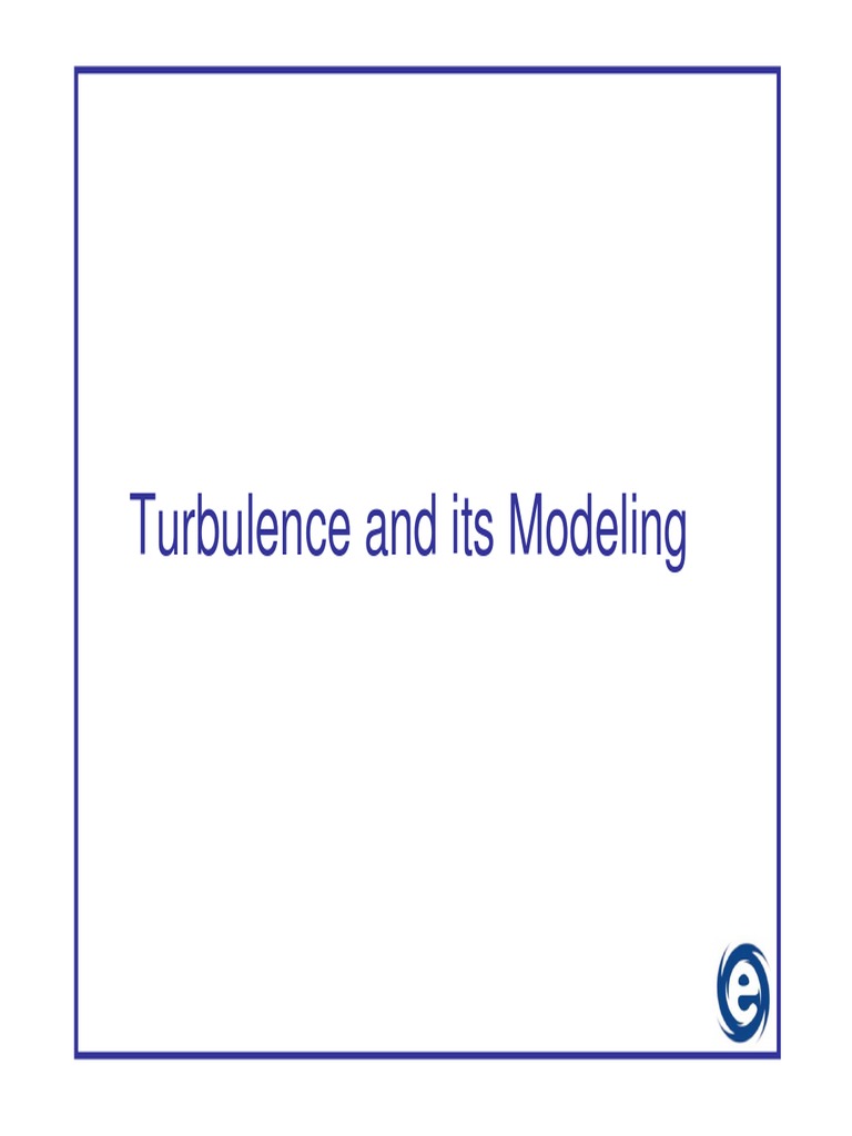 Turbulence Modeling | PDF | Turbulence | Boundary Layer