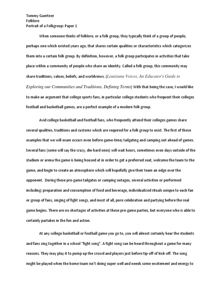 folklore essay 1 tommy gaertner | Folklore | Folk Music