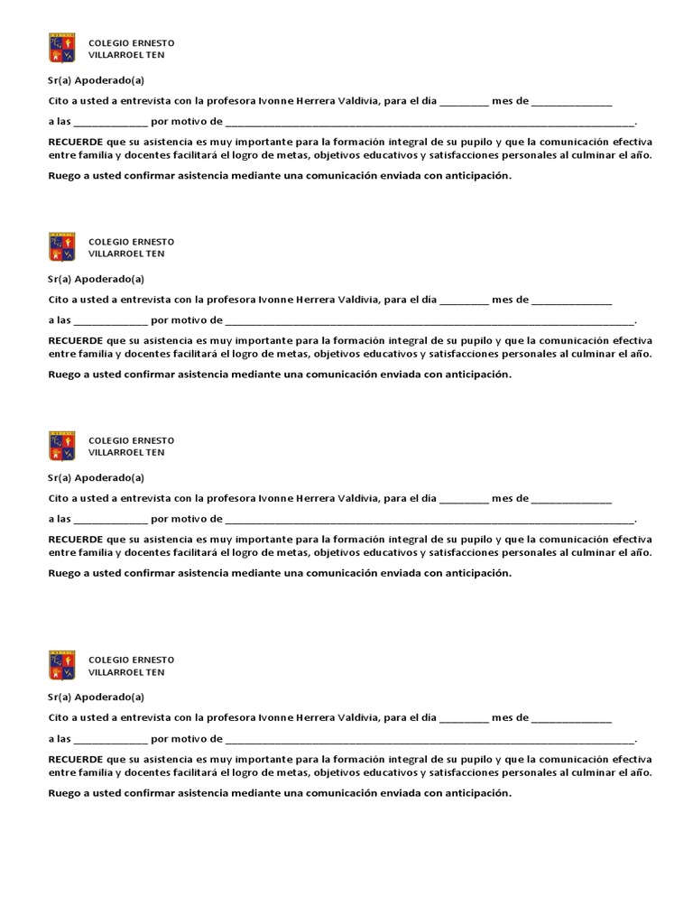 Formato Citación de Apoderado | PDF