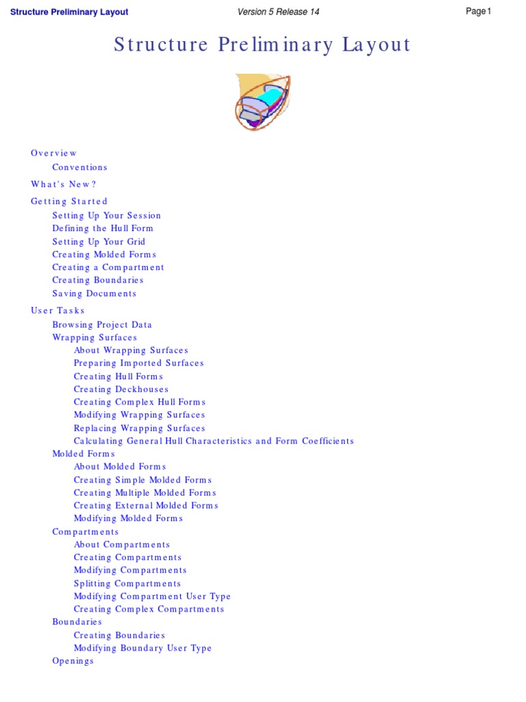 CATIA StructurePreliminaryLayout | PDF | Icon (Computing) | Shape