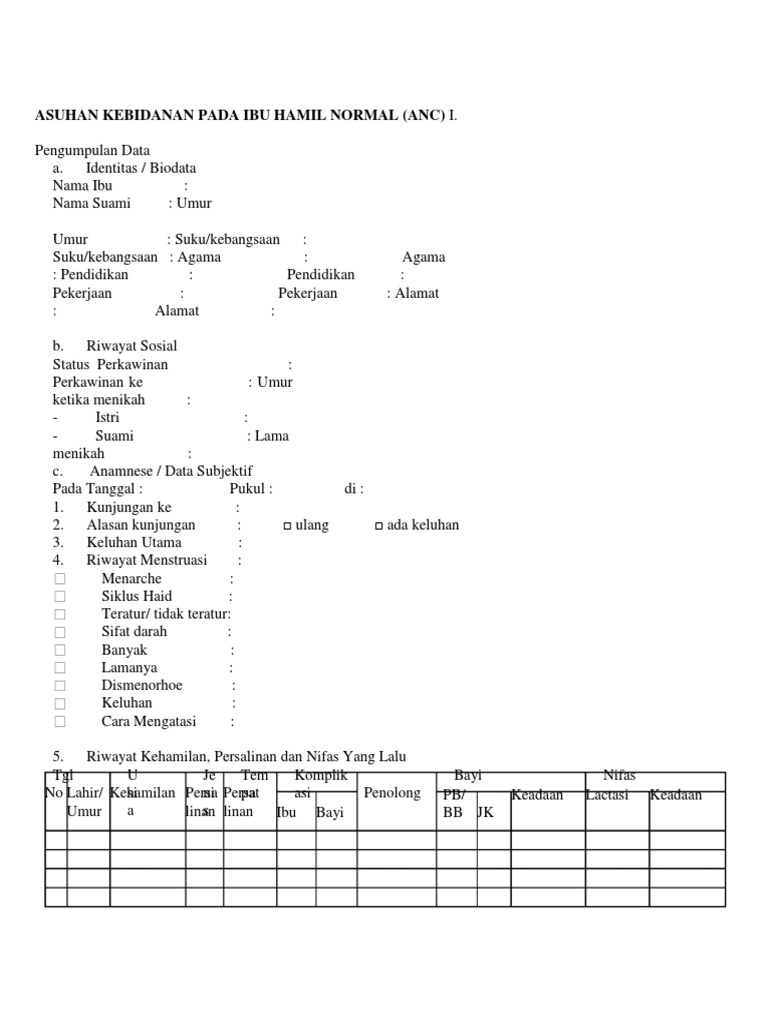 Format N Contoh Anc | PDF
