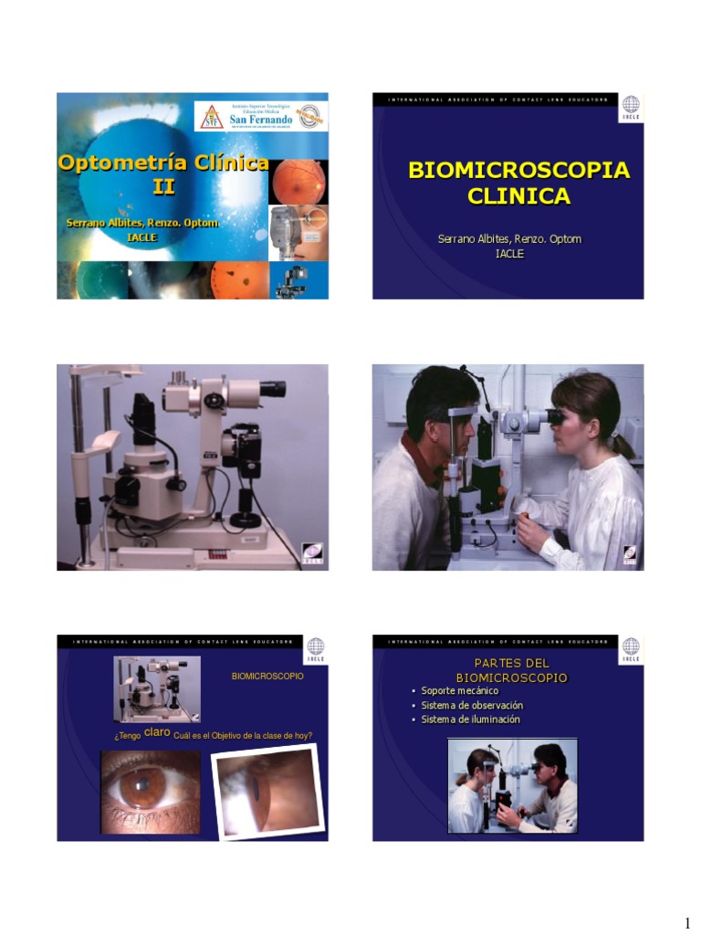 Biomicroscopía Clínica en Optometría | PDF | Córnea | Epitelio