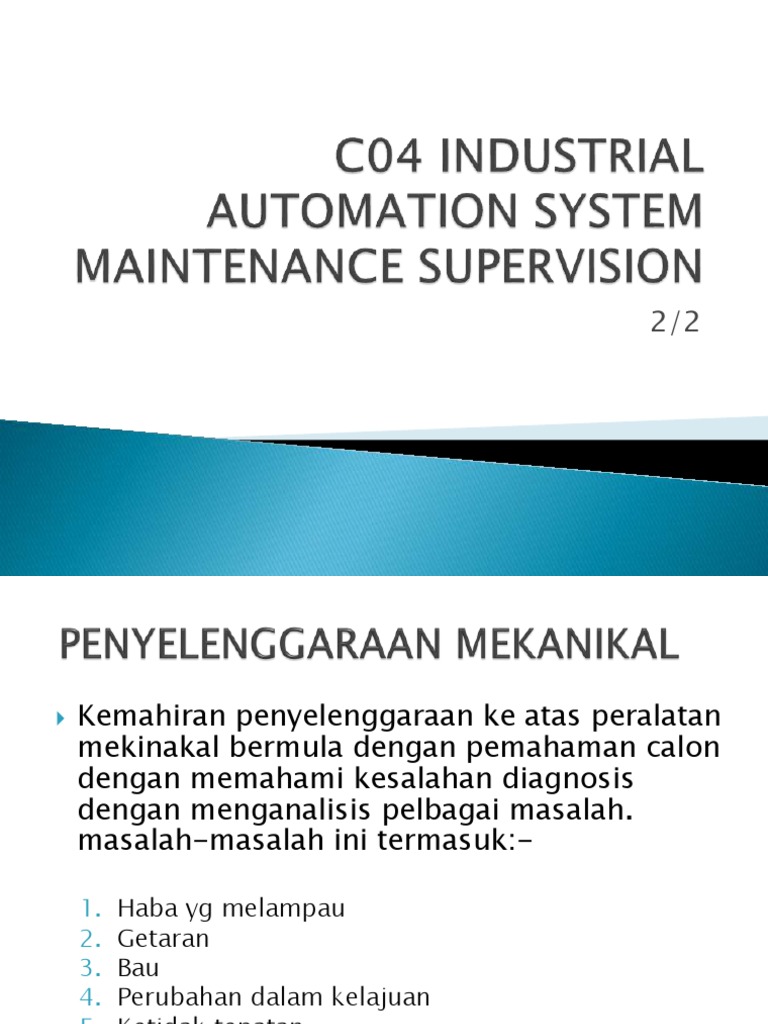 Penyelenggaraan Industri Automasi | PDF