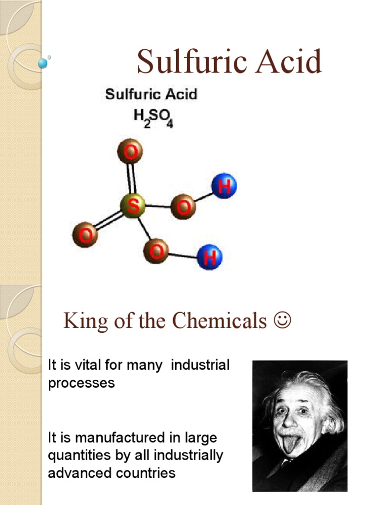 Sulphuric Acid (H2SO4) | PDF | Chemical Compounds | Sulfuric Acid
