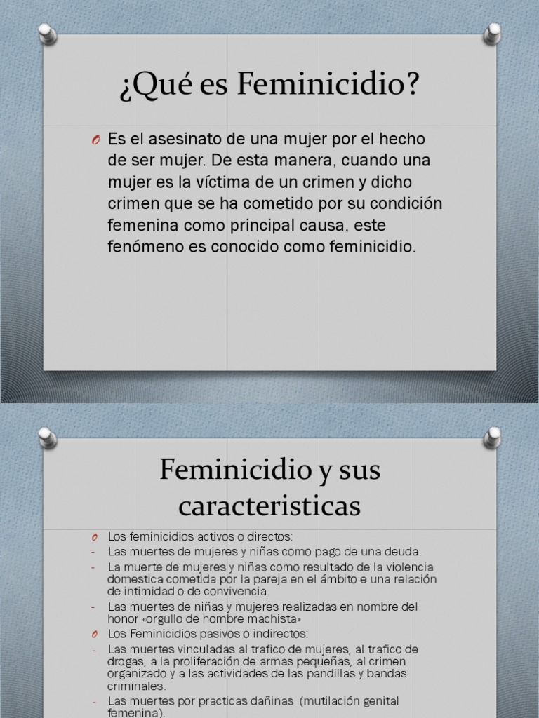 Qué Es Feminicidio | PDF | Mujer | Violencia
