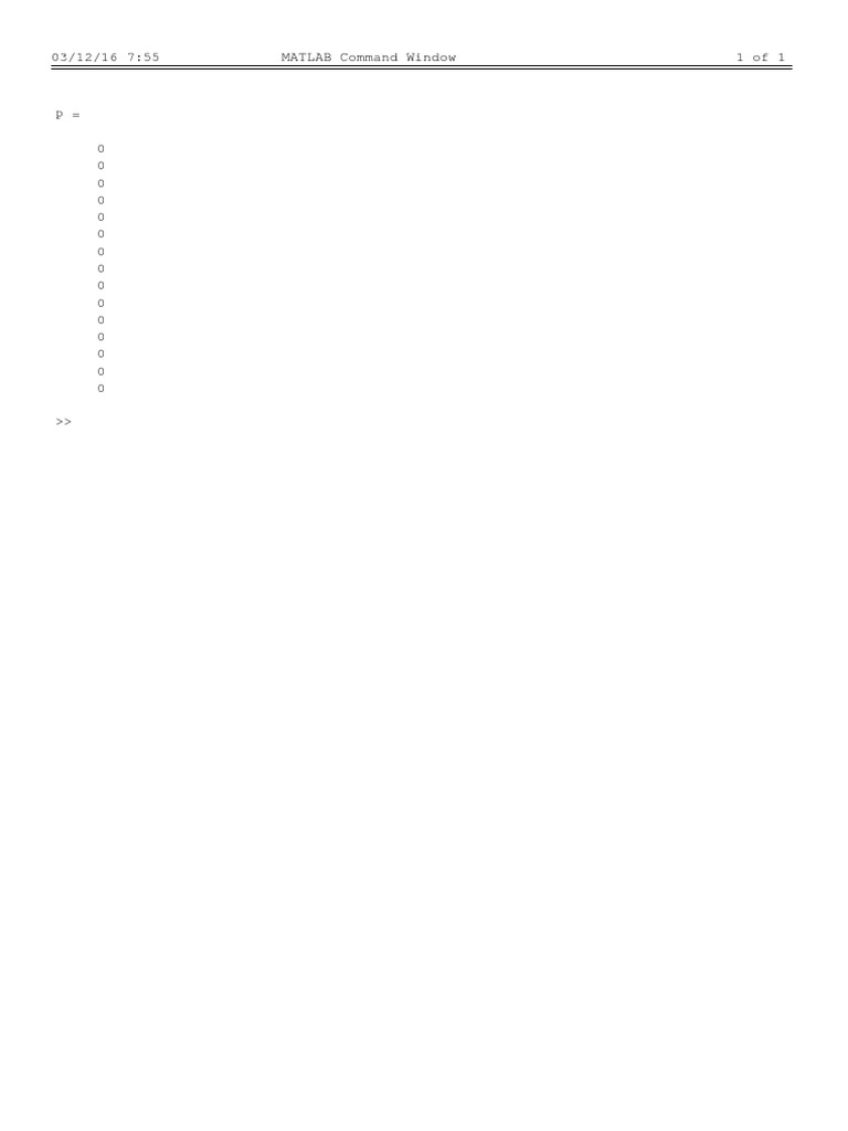 MATLAB Command Window Output | PDF | Teaching Methods & Materials ...