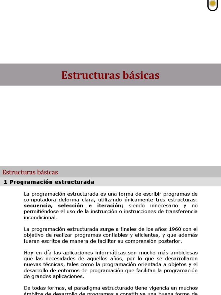 Estructuras de Control | PDF | Programa de computadora | Programación
