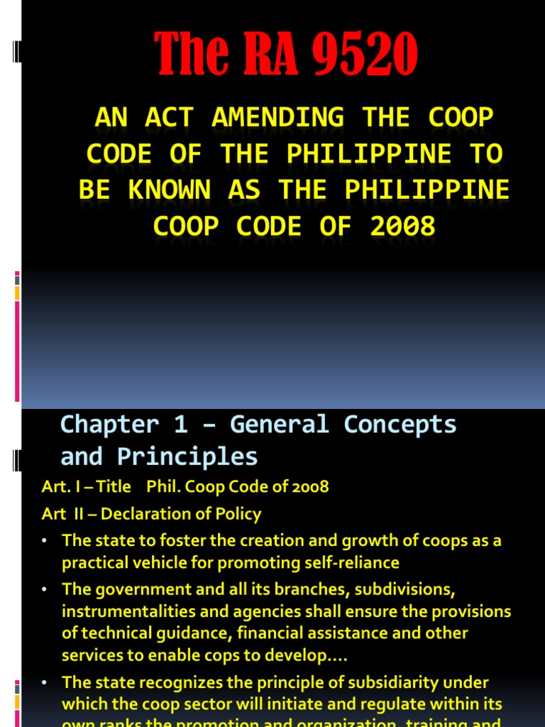 Ra 9520 | PDF | By Law | Board Of Directors