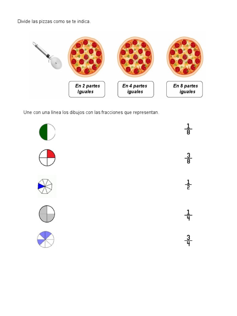 Divide Las Pizzas Como Se Te Indica | PDF | Business | Naturaleza