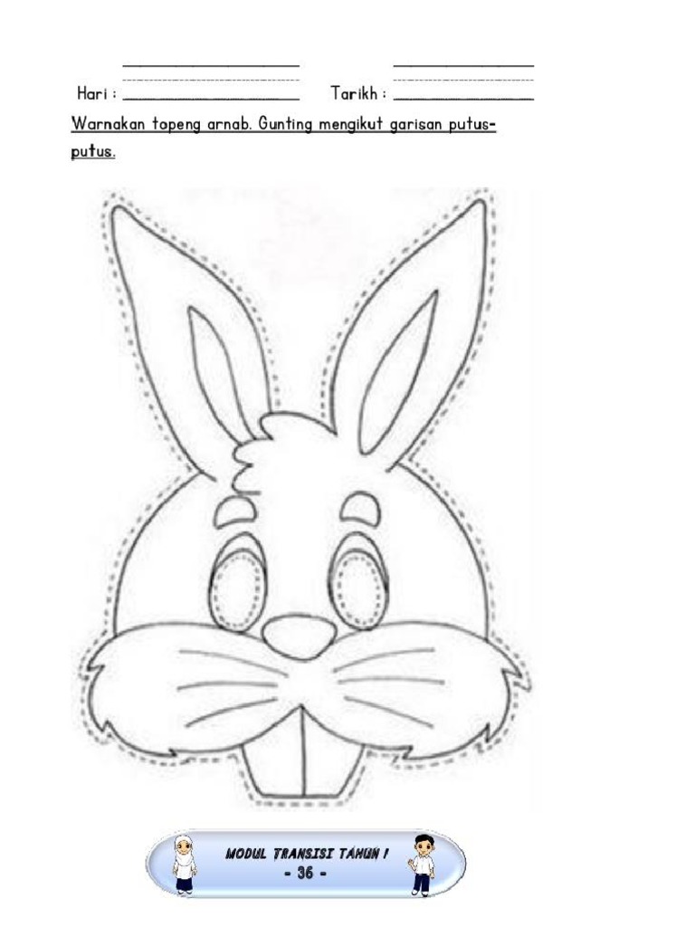 topeng arnab tahun 1 - Sam Oliver