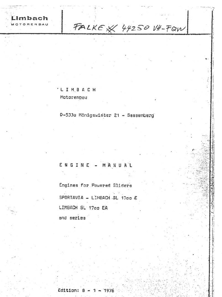 Manual Sf25c Motorfalke Engine | PDF