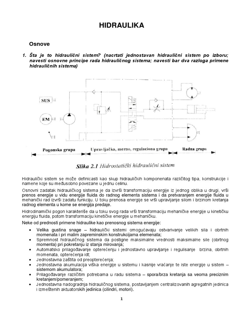 Hidraulika Skripta 1 | PDF