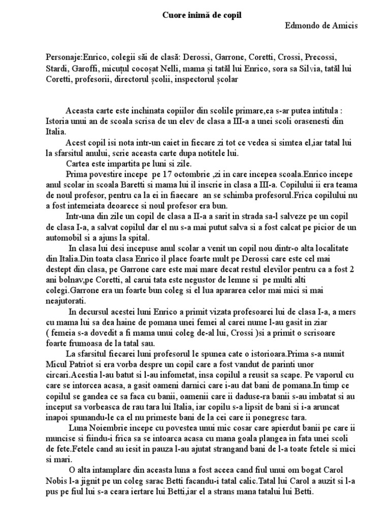 Cuore Inimă de Copil