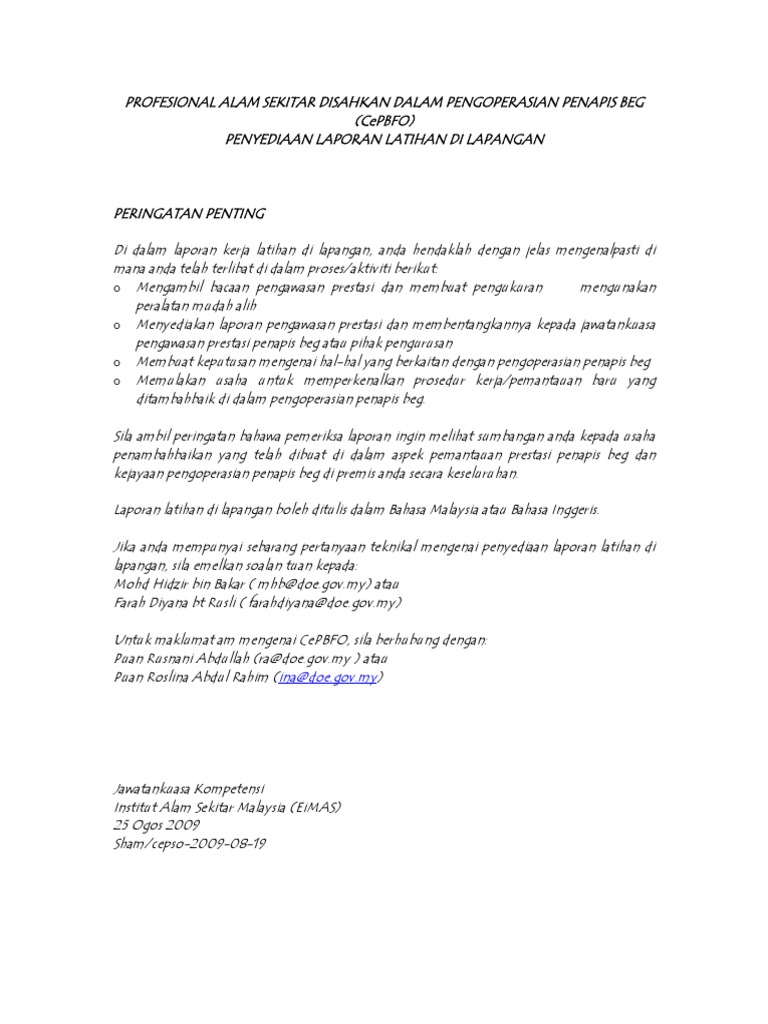 Cepbfo-Training Report Format2 | PDF | Typefaces