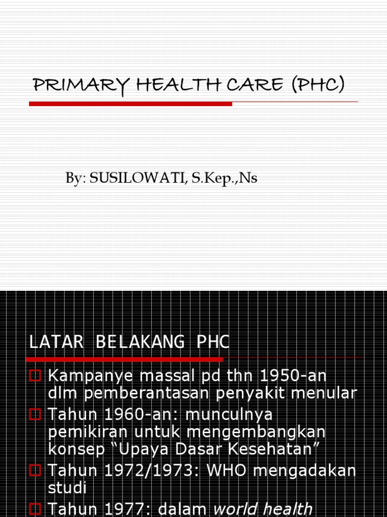 Materi Konsep PHC | PDF