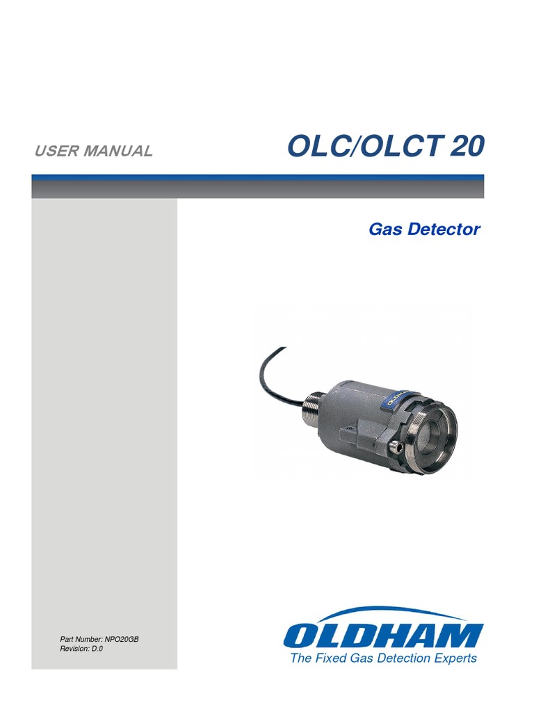 OLCT 20 Gas Detector User Manual | PDF | Sensor | Calibration