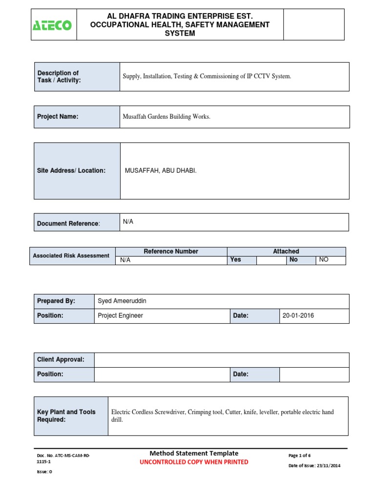 Checklist For Access Control System Installation | PDF | Camera ...