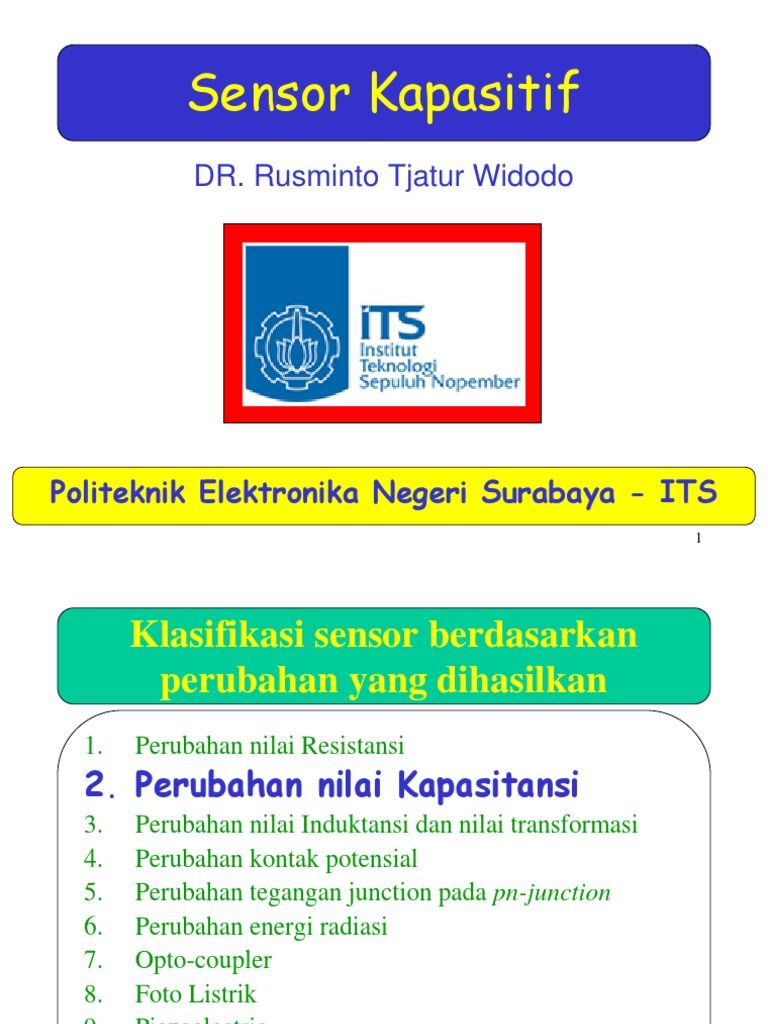 Sensor Kapasitif: Prinsip & Aplikasi | PDF | Sains & Matematika