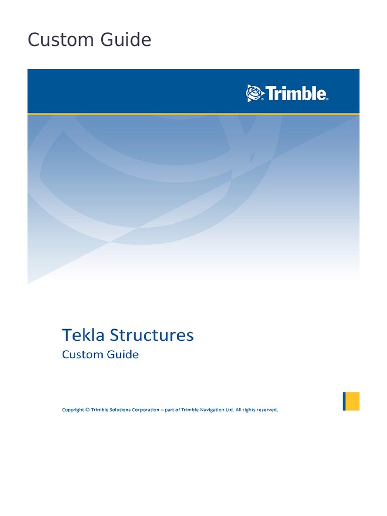 Tekla User Assistance Pdf Installation Computer Programs Directory Computing