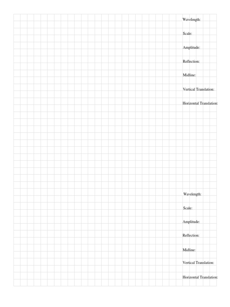 Trigonometric Graph Paper (Displacement-Distance Graphs) | PDF ...