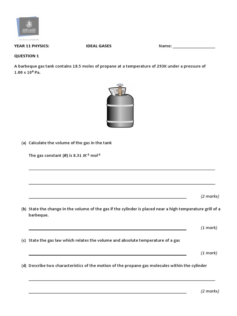 Assignment 16 The Ideal Gas | PDF | Gases | Temperature