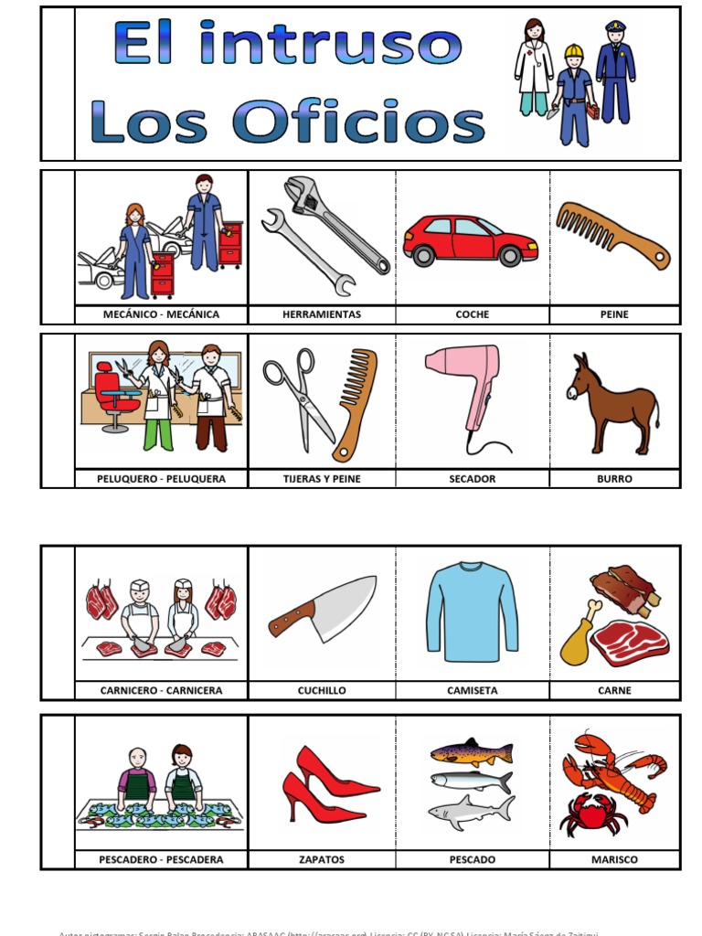 Busca El Intruso Oficios | PDF