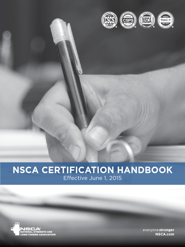 Certification Handbook - 201711 - Web PDF | PDF | Personal Trainer ...