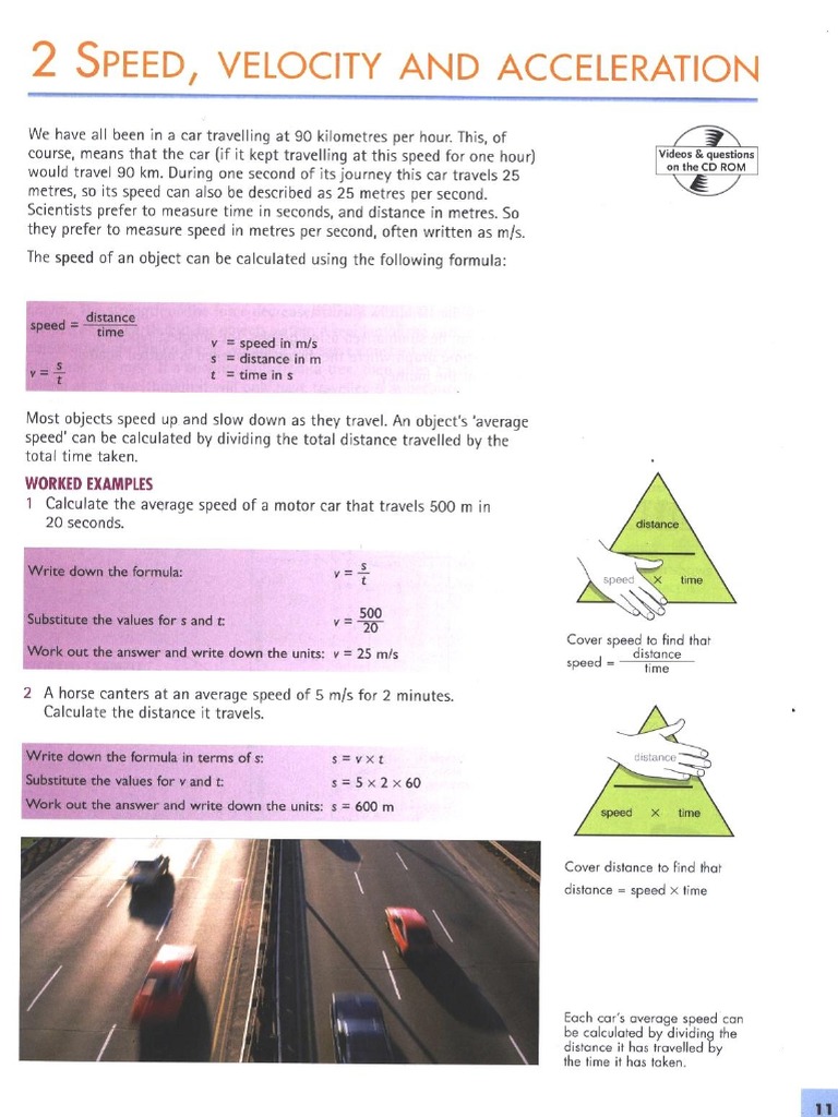 Igcse Physics (2) - Speed, Velocity and Acceleration | PDF