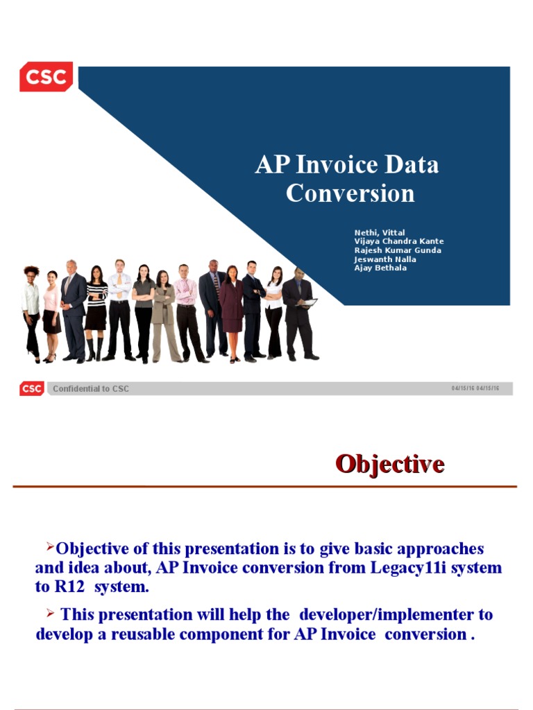 AP Invoice Data Conversion: Title | PDF | Accounts Payable | Invoice