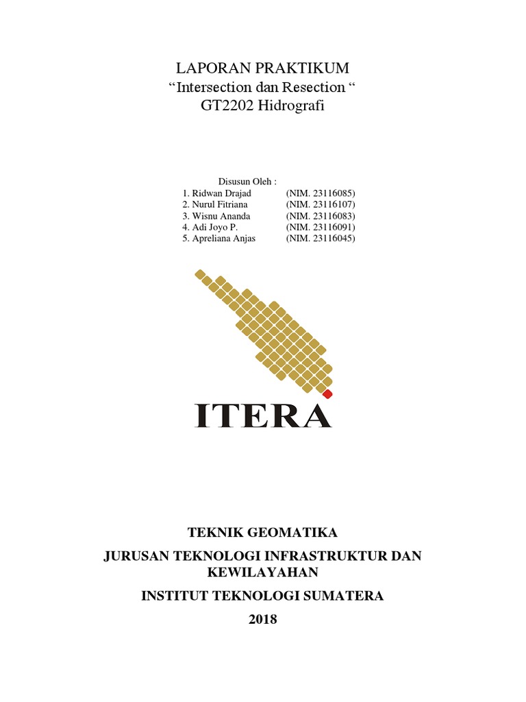 Intersection & Resection Hidrografi | PDF | Sains & Matematika ...