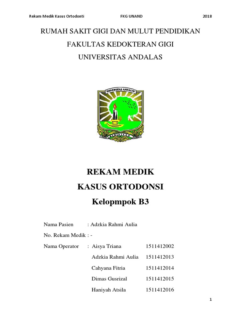 Rekam Medik Dewasa | PDF