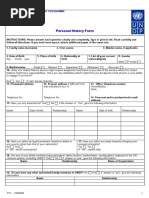 UNU P11 - Personal History Form | PDF | Academic Degree | Employment