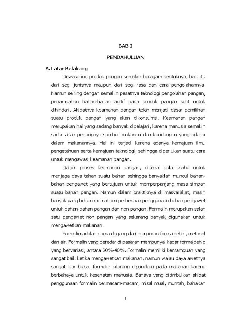 Uji Formalin Susu | PDF