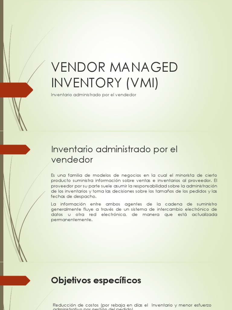 Vendor Managed Inventory (Vmi) | PDF | Walmart | Inventario