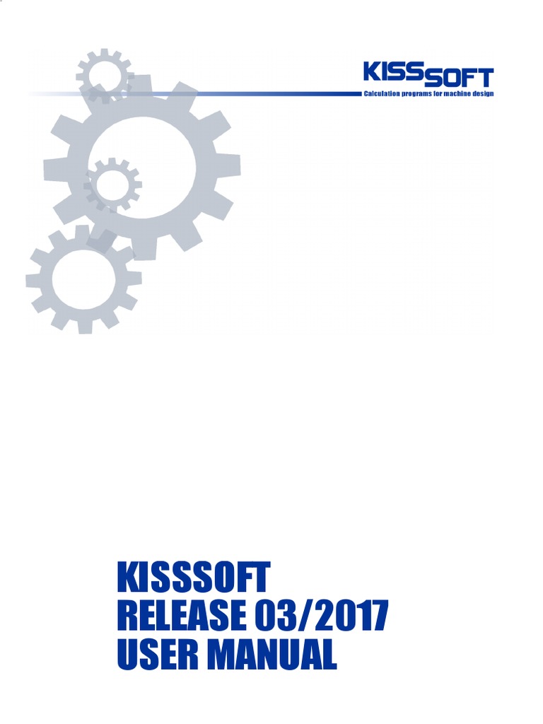 Manual KissSoft | PDF | Gear | Screw